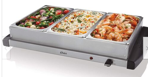 Oster Triple Station Buffet Server with Warming Tray | Highs and Lows ...